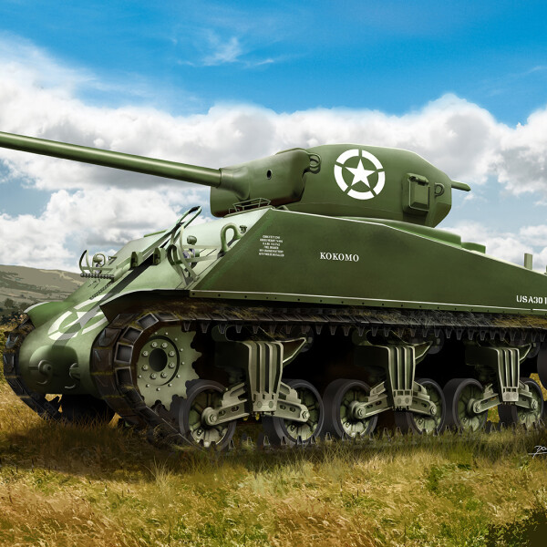 Sherman M4 76 - D.Uhr Aviation Art